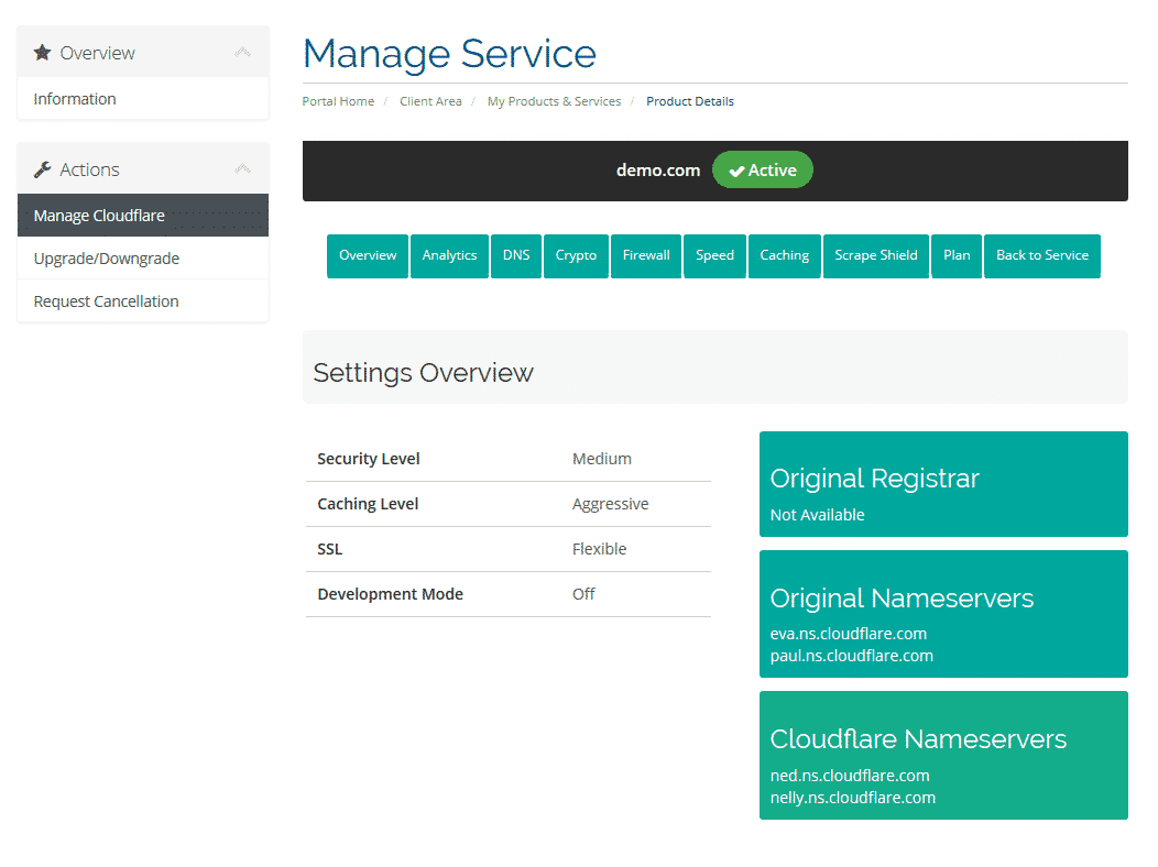 WHMCS Cloudflare Reselling Modulle | Supports WHMCS 7.6