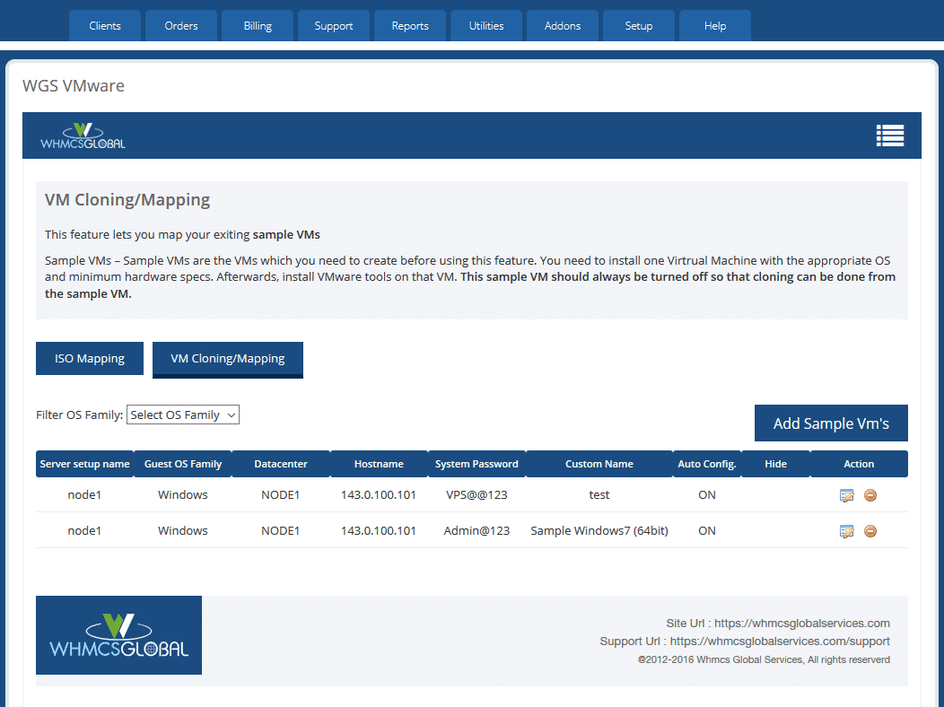 VMware WHMCS Module | WHMCS Global Services