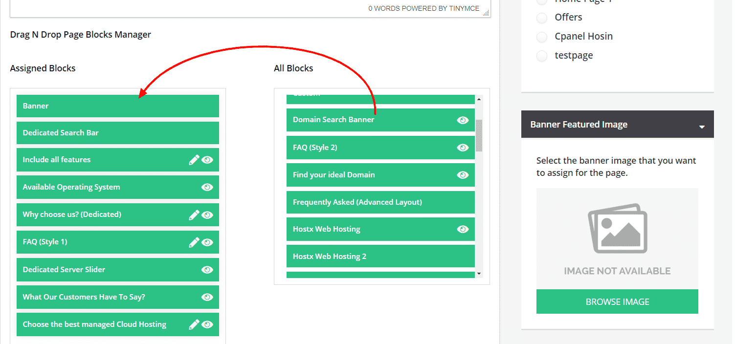 How to add "Domain Search Bar Block" on hosting pages? - Knowledgebase - WHMCS Global Services