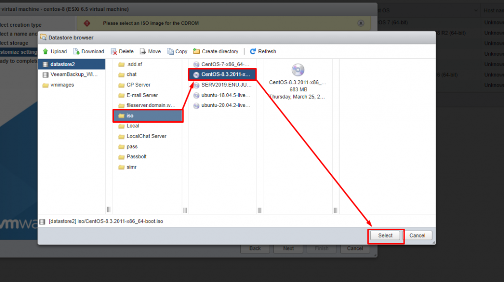 Steps to Create a CentOS 8 VM Template for VMware Automation