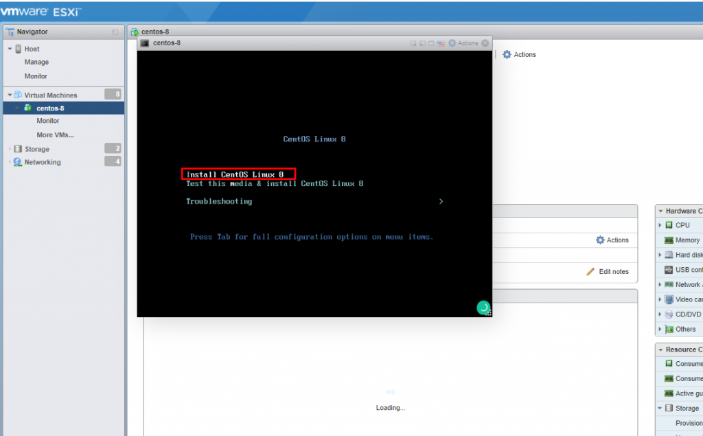 Steps to Create a CentOS 8 VM Template for VMware Automation