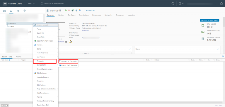 How To Create The Centos 8 VM Template For VMware Automation?