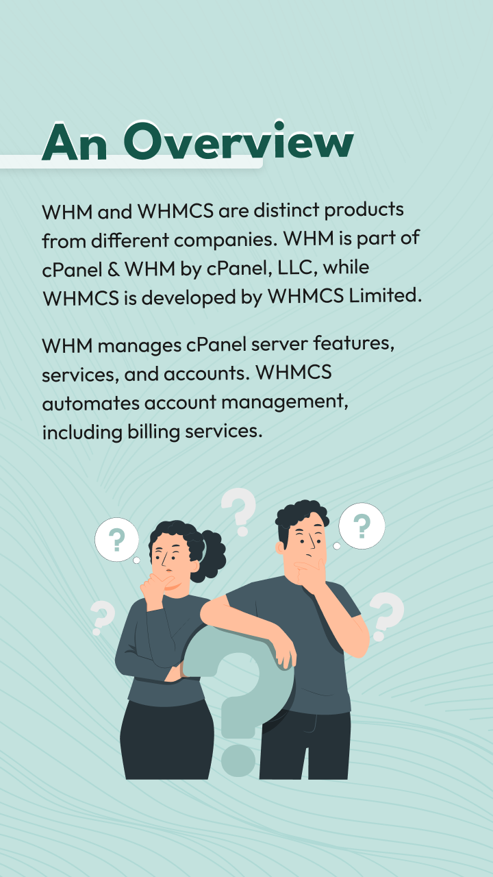 Difference Between WHM and WHMCS