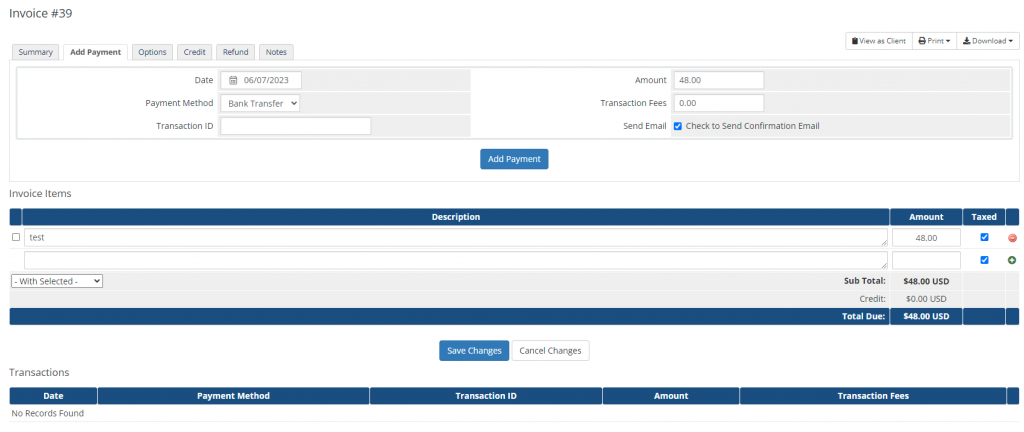 How to Create an Invoice in WHMCS?