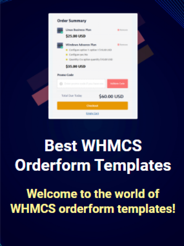 Best WHMCS Orderform Templates