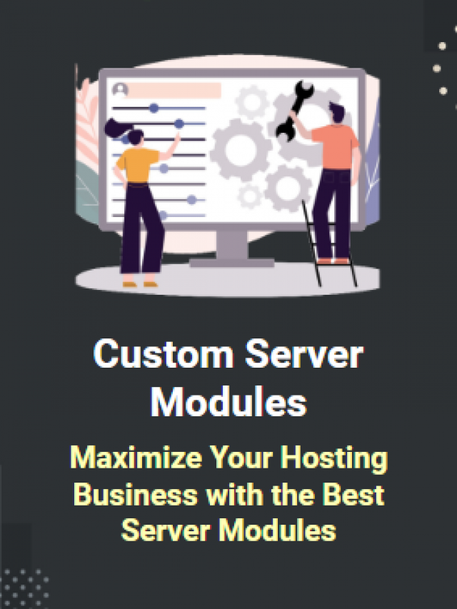 Custom Server Modules: Maximize Your Hosting Business with the Best ...