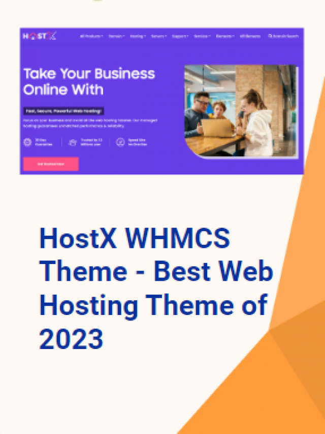 HostX WHMCS Theme - Best Web Hosting Template of 2023